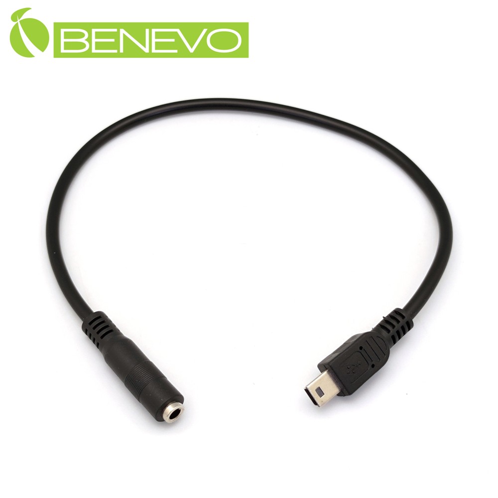 BENEVO Mini USB公轉3.5mm母 手機耳機轉接短線 (BAU3.5FMBMC) - BENEVO線上購物