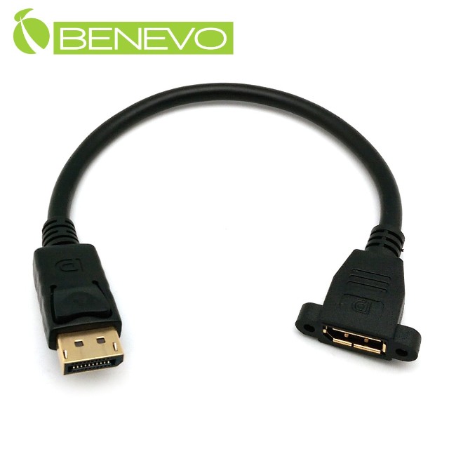 BENEVO 4K可鎖型 30cm Displayport 1.2版高畫質延長線 (BDP4001MF可鎖) - BENEVO線上購物