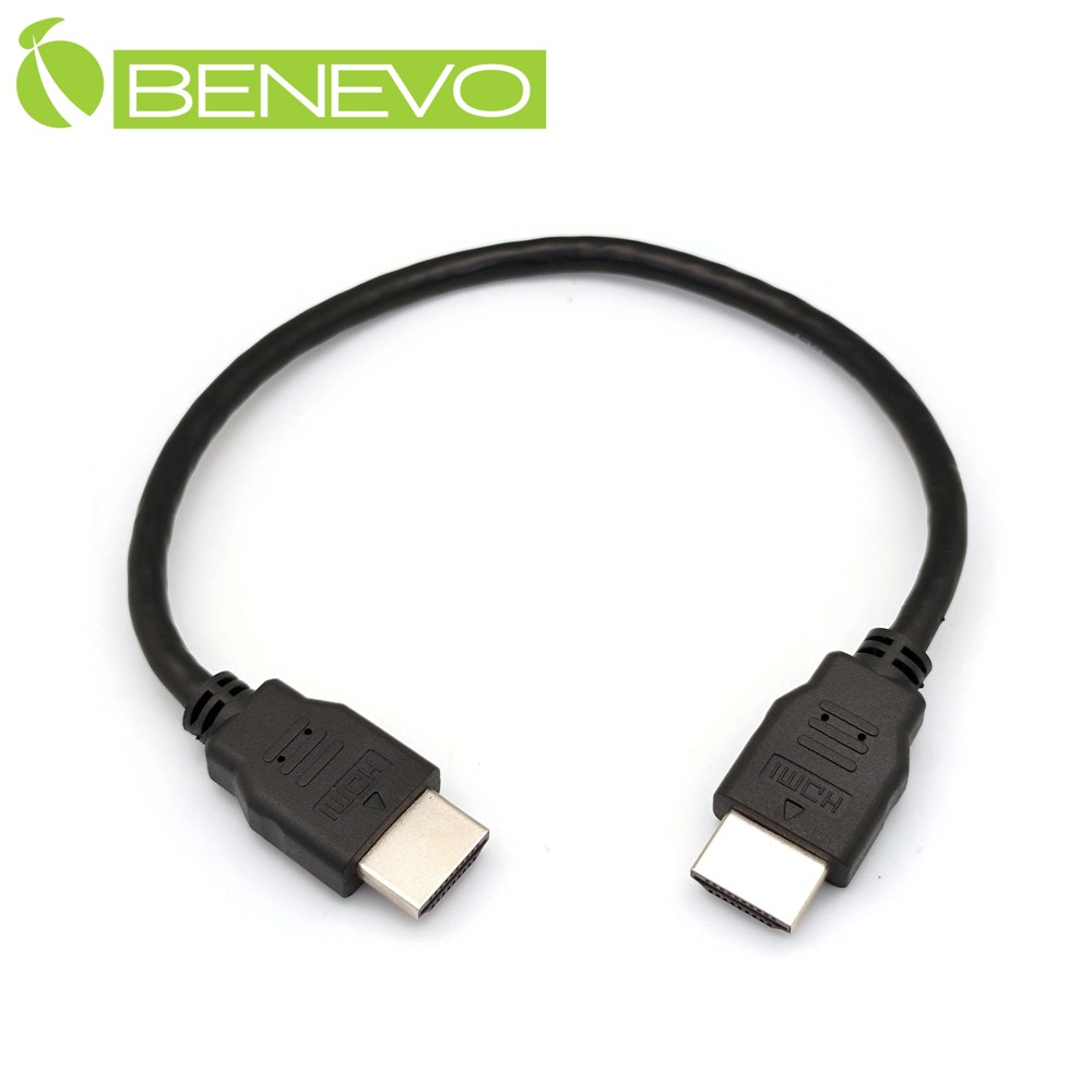 BENEVO 30cm 高畫質HDMI1.4影音連接短線(公對公) (BHDMI4003C) - BENEVO線上購物