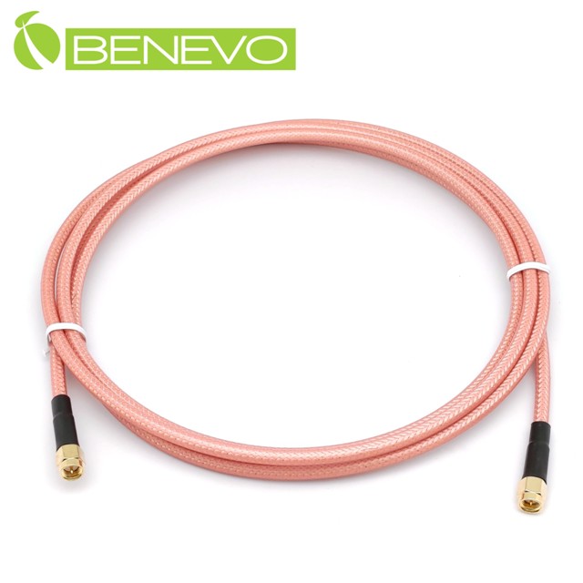 Benevo 2米 SMA公對公 射頻訊號連接線/RG142高遮蔽同軸線 (6G/50歐姆) [BSMA0200MM(50ohm)6G ...