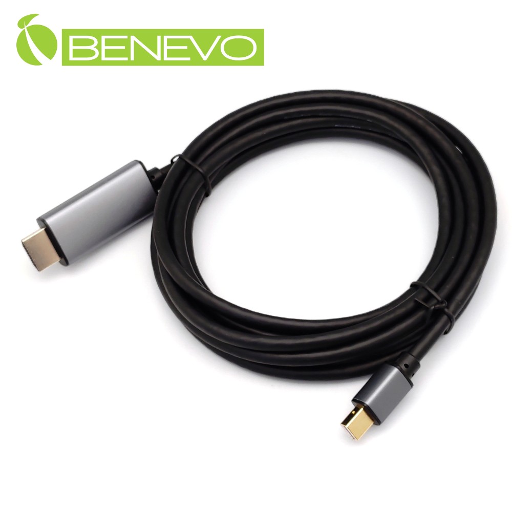 Benevo 專業型 3米 主動式Mini DP1.2轉HDMI2.0訊號轉接線支援4K@60Hz (BMDP2HDMI304K) - PChome 24h購物